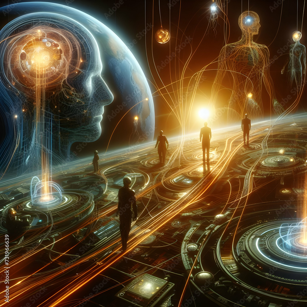 An intricate dance of connectivity that binds humanity together. Show a ...