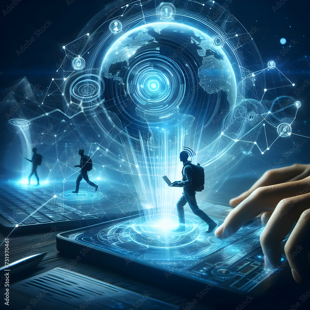 An intricate dance of connectivity that binds humanity together. Show a ...