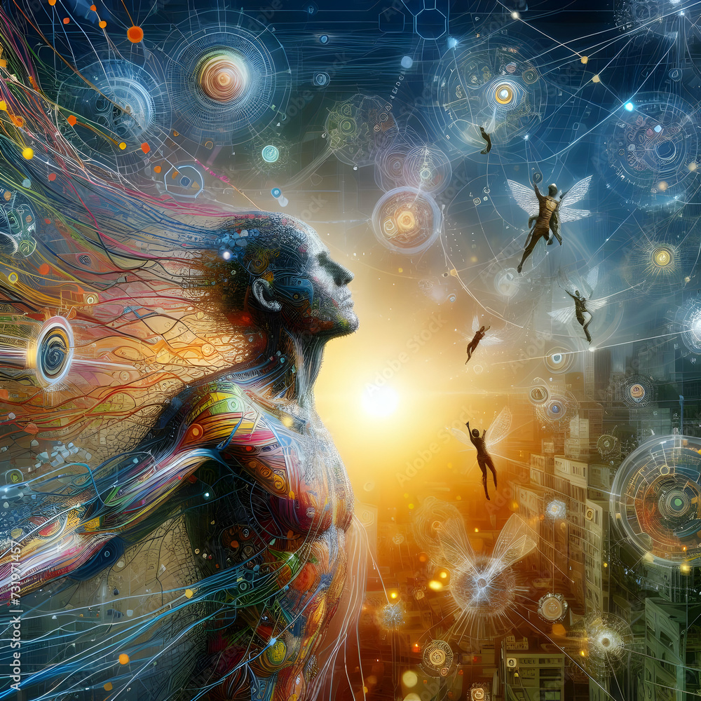 An intricate dance of connectivity that binds humanity together. Show a ...