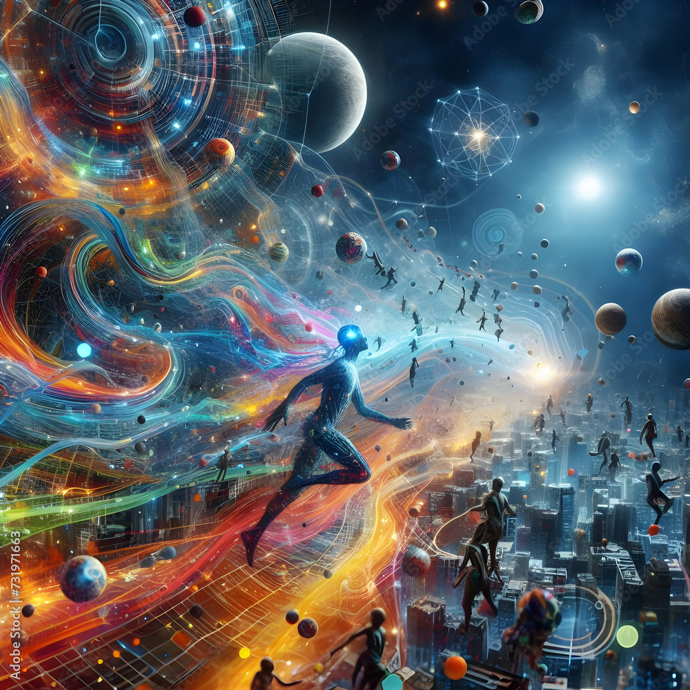 An intricate dance of connectivity that binds humanity together. Show a ...