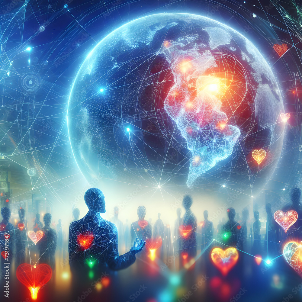 An intricate dance of connectivity that binds humanity together. Show a ...