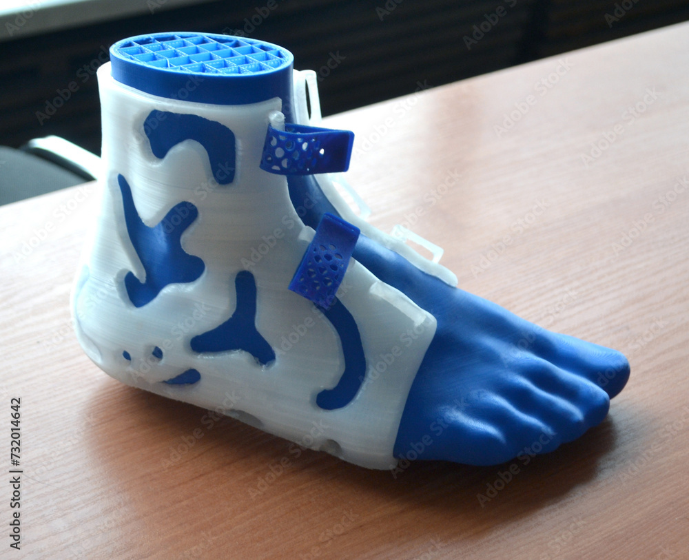 Medicine splint corset prosthesis langet for foot and model human foot ...