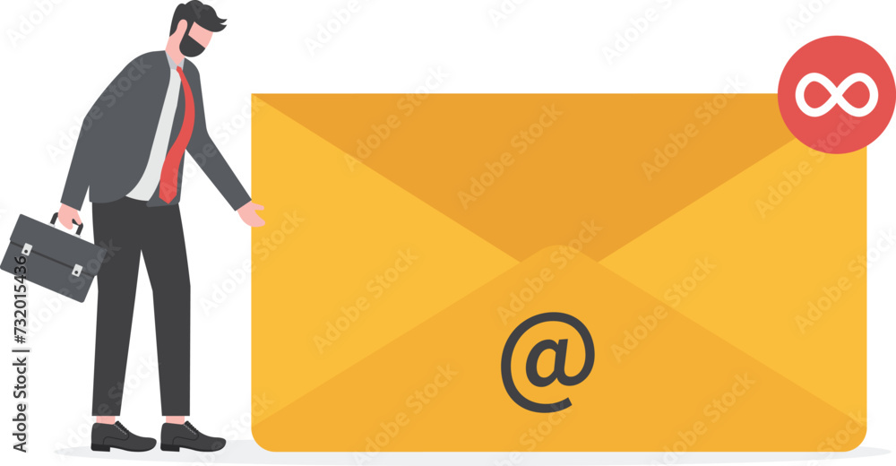 Busy email overload, inefficient communication, anxiety, exhausted or ...