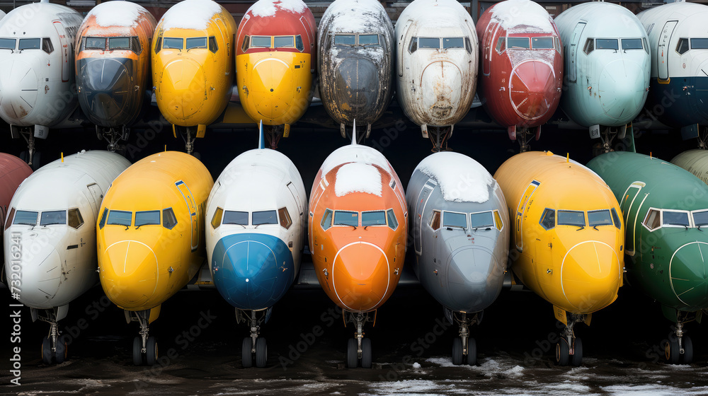 Plane fuselage pattern background. Old plain fuselage shapes of various ...