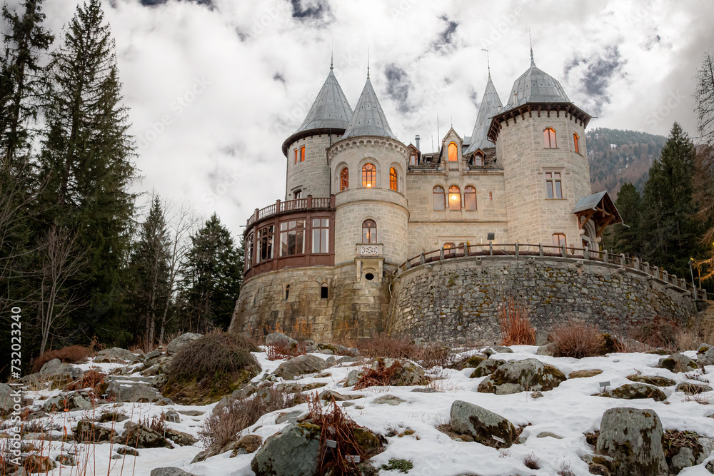 Castel Savoia (French Château Savoie) a nineteenth-century villa in ...
