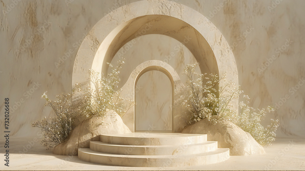 Exploring ancient architecture with a focus on arched doorways and ...