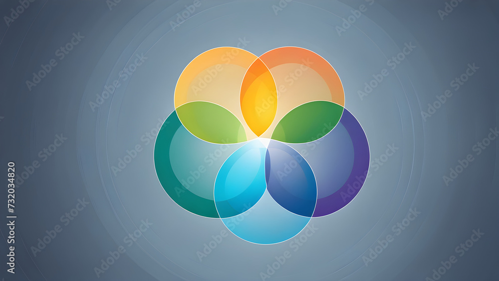 This is a circular Venn diagram graphic image that can be used as a ...