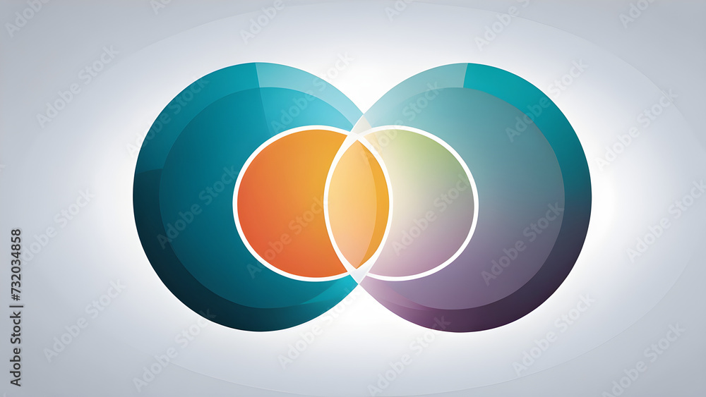 This is a circular Venn diagram graphic image that can be used as a ...