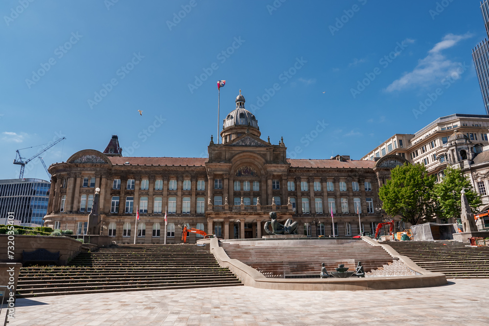 Birmingham City Council House in the UK, with its Victorian ...
