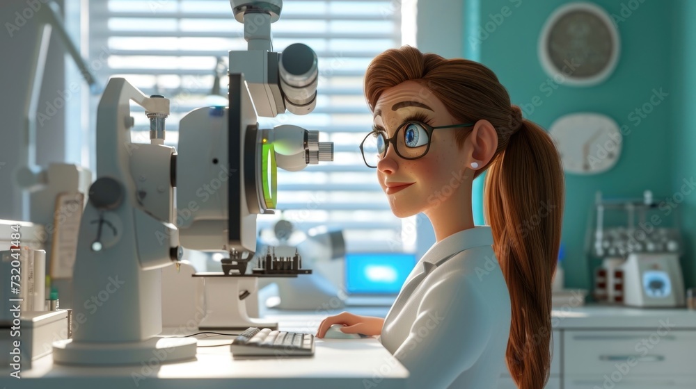 Cartoon digital avatars of Luminous Lexi A cheerful and welcoming ...