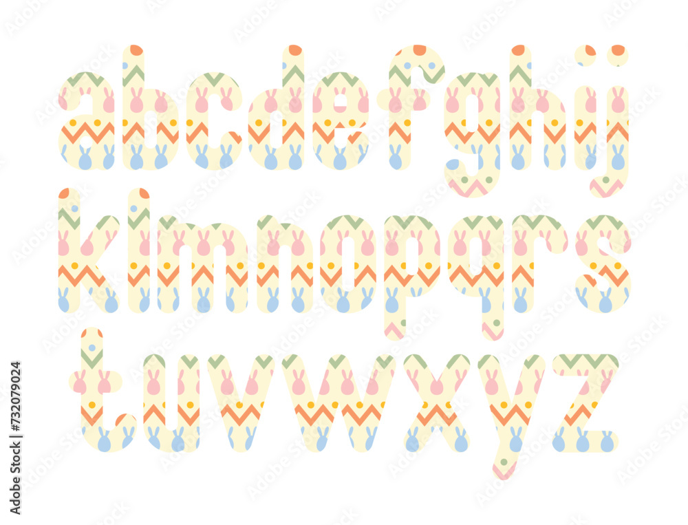 Versatile Collection of Bunny Hop Alphabet Letters for Various Uses ...