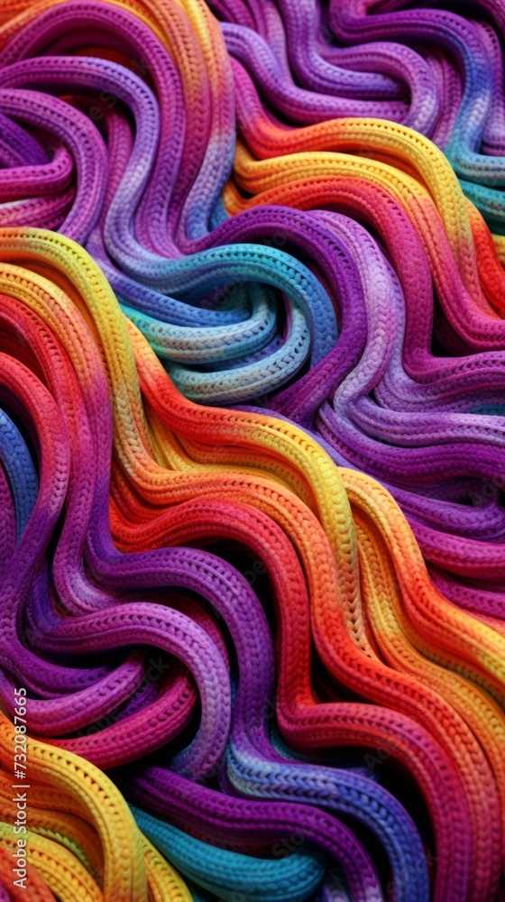 Textile created through interlocking loops, commonly referred to as ...