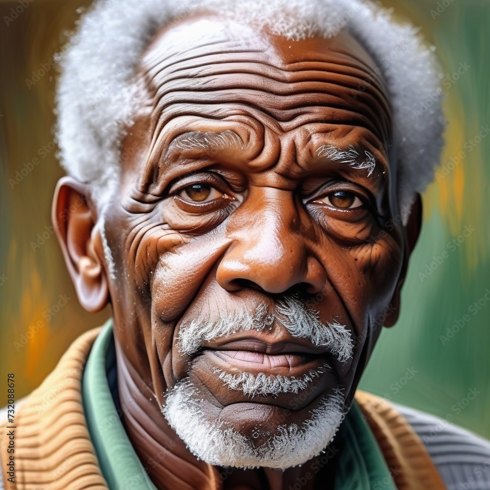 An impressionistic painting style depicting the natural beauty of an ...