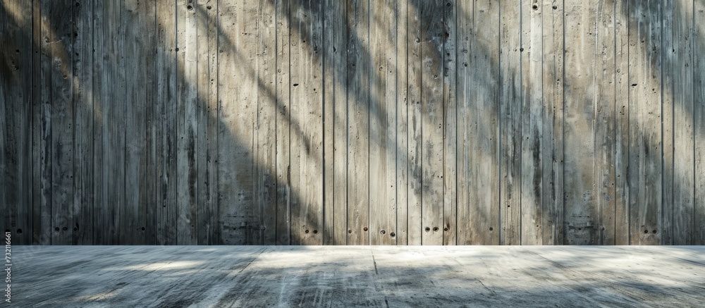 Impressive concrete wall with a wooden pattern influenced by wood form ...