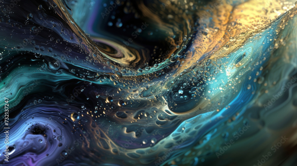 A fluid universe of interconnecting paths and pathways where liquids ...