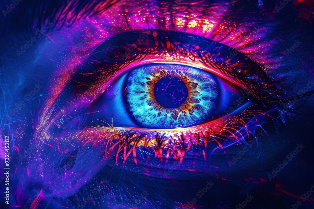 Human Eye color vision deficiency studies. Eye lens aberration optic ...