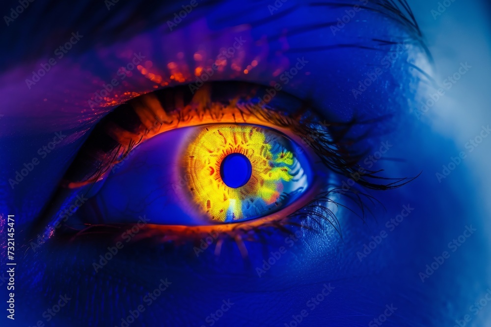 Human Eye bullous keratopathy. Eye optic neuritis optic nerve lens ...