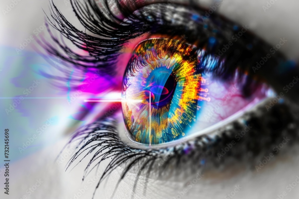 Human Cyborg AI Eye color vision deficiency prevalence. Eye color ...