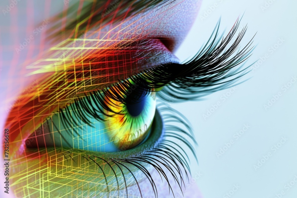 Human Cyborg AI Eye sunglasses. Eye optic nerve optic nerve lens ...