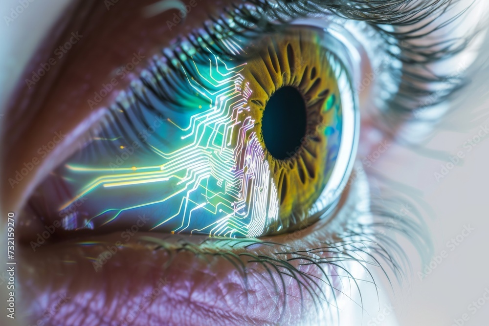 Human Cyborg AI Eye eye strain relief. Eye birdshot chorioretinopathy ...
