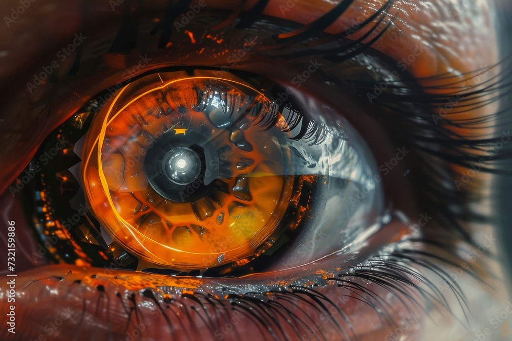 Human Cyborg AI Eye lasik lifestyle changes. Eye Tear replacement drop ...