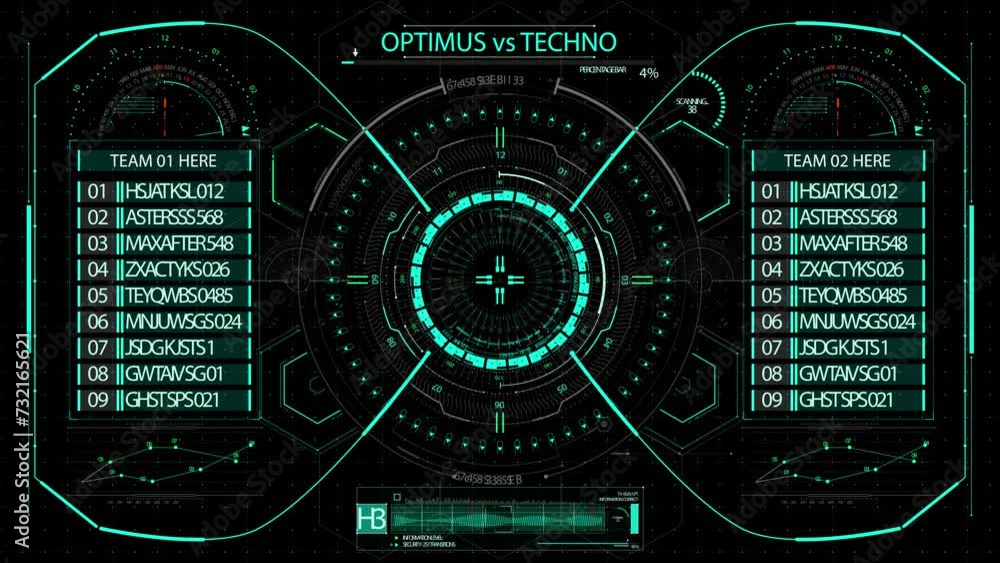 augmented reality Advance HUD control center. Graphic Dashboard Head-up ...