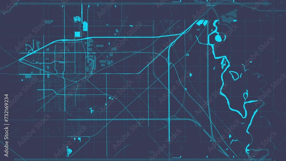 virtual map of the city world map augmented reality Advance HUD control ...