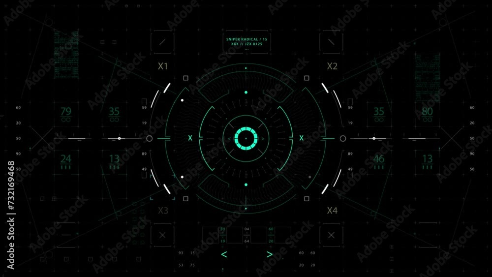 augmented reality Advance HUD control center. Graphic Dashboard Head-up ...
