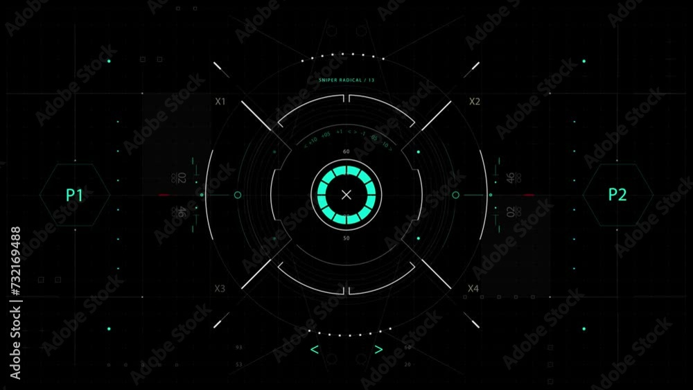 augmented reality Advance HUD control center. Graphic Dashboard Head-up ...