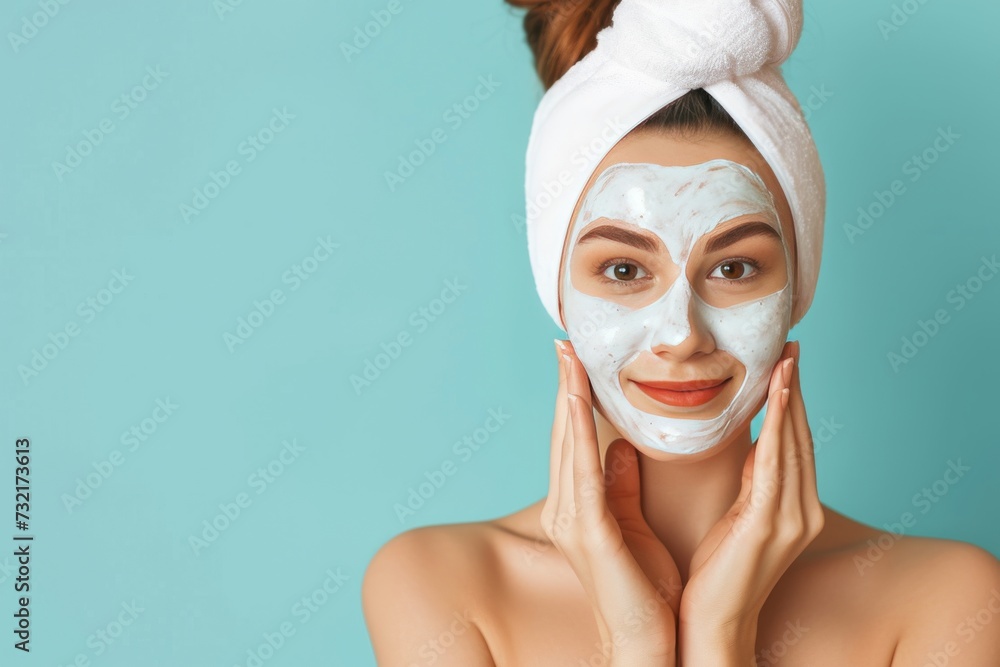 Skincare Model personalized wellness model. Well groomed woman face ...