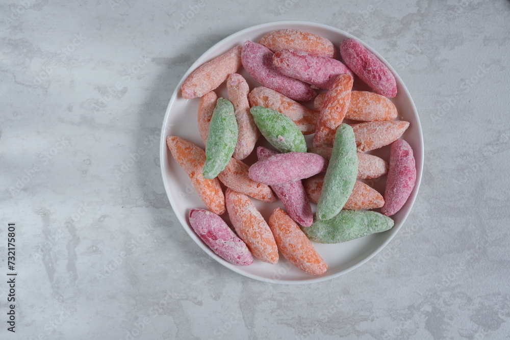 Foto de kue getas ketan. sticky rice cake. Traditional Indonesian food ...