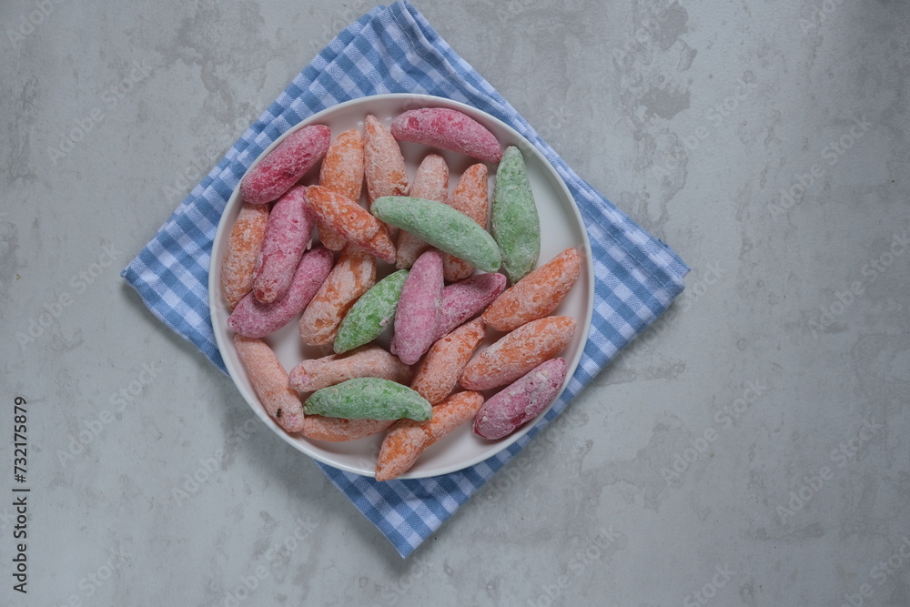 kue getas ketan. sticky rice cake. Traditional Indonesian food made ...