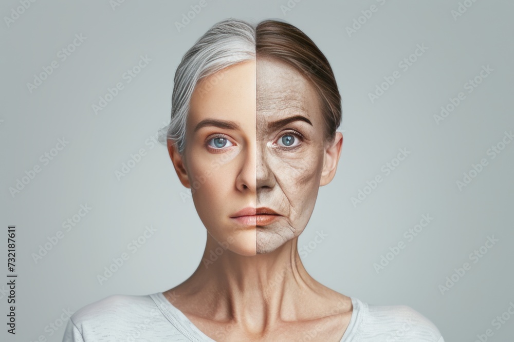 Aging self regulating. Comparison young to old generation sun damage ...