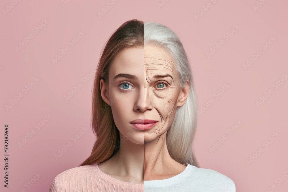 Aging senior employment. Young to old eyebrows. Less Wrinkles ...