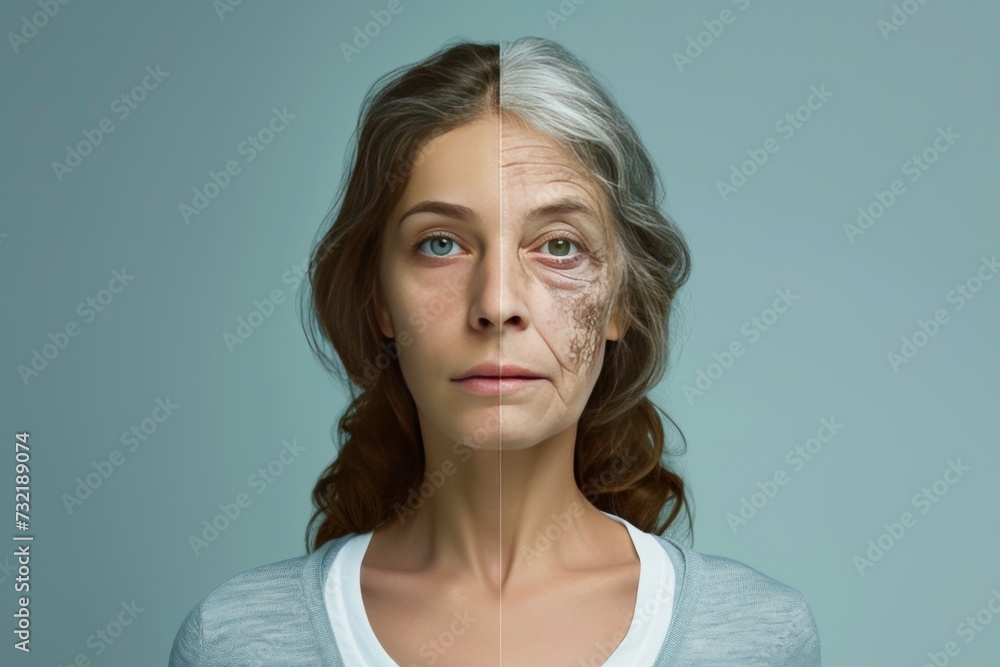Aging Dewy Skin Comparison Young To Old Generation Stiff Joints Less