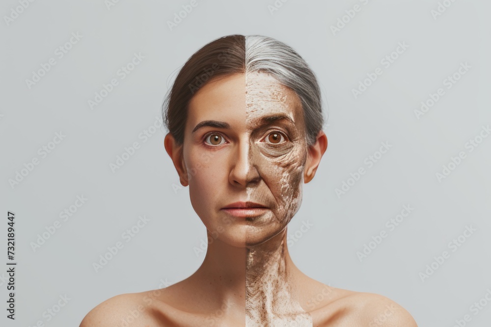 Aging vision care. Comparison young to old generation substance abuse ...