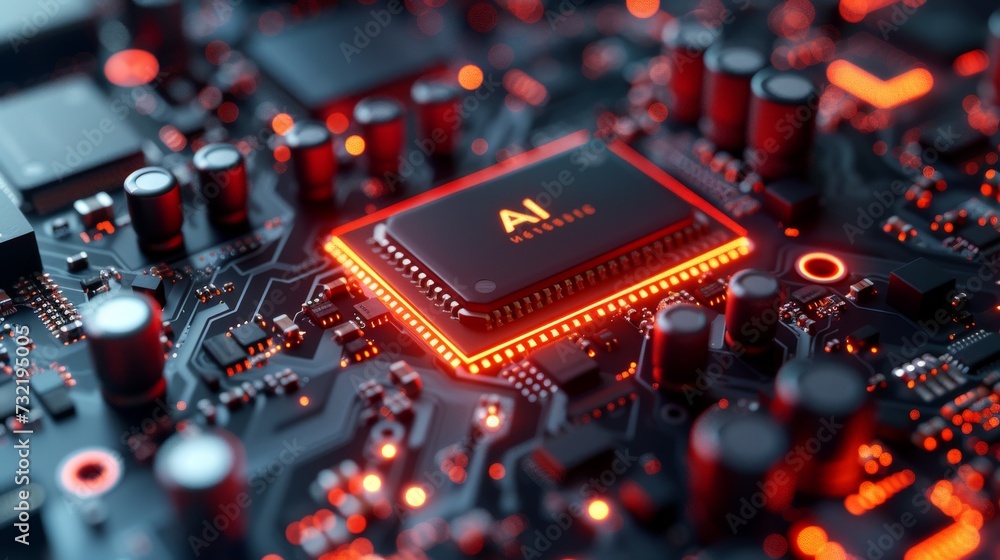 AI, artificial intelligence concept CPU digital technology artificial ...