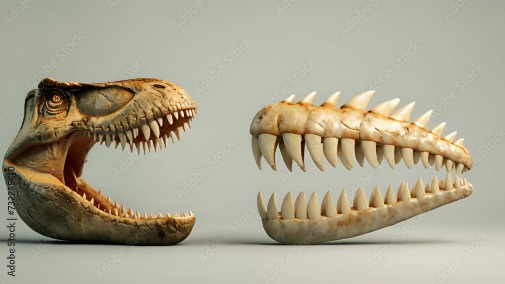 A detailed comparison of a tyrannosaurus rex tooth and a modern ...