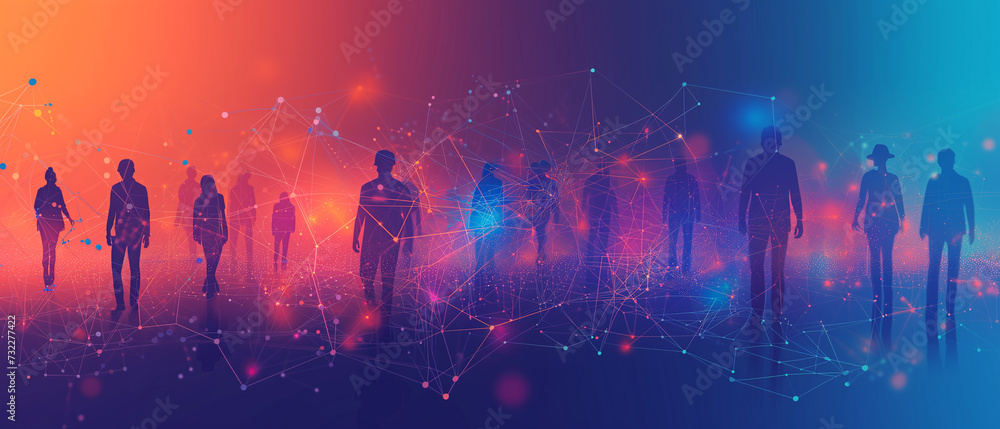 A visually striking banner celebrating unity and connection, portraying ...