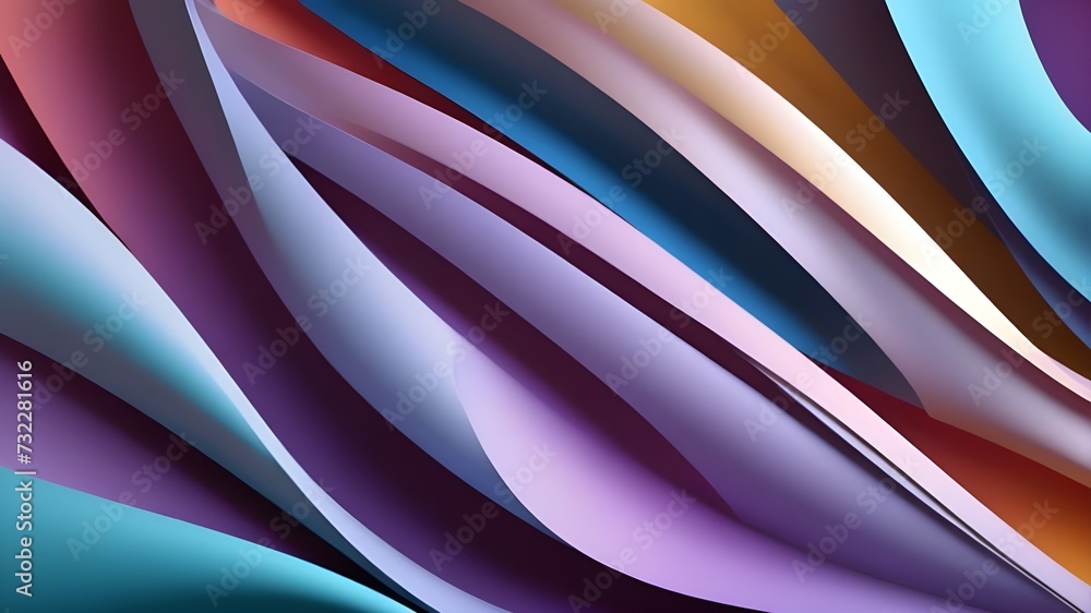 Abstract Background, 3D Abstract with Silky Shapes, Gorgeous 3D ...