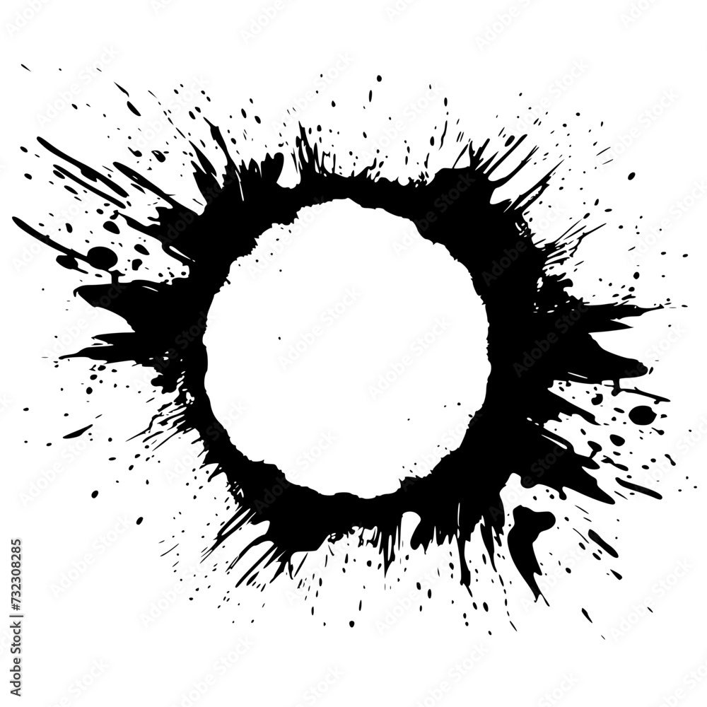 paint splatter svg, ink splatter svg, splatter silhouette, paint streak ...