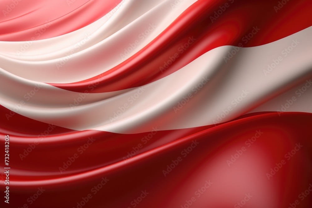 A detailed view of a red and white flag. Perfect for patriotic designs ...