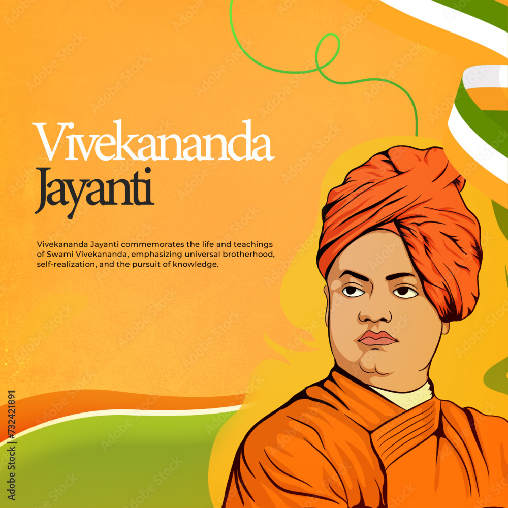 Vivekananda Jayanti Poster - Swami Vivekananda: Honor Vivekananda ...