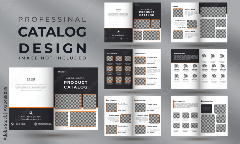 Modern a4 product catalog design template , Company product catalogue ...