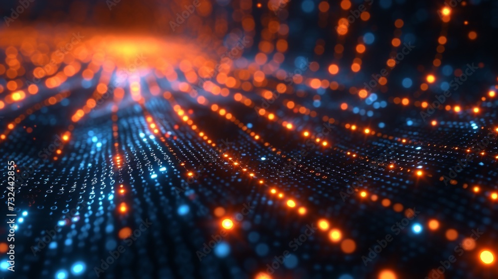 The digital matrix thrives on innovation, where binary codes of ones ...