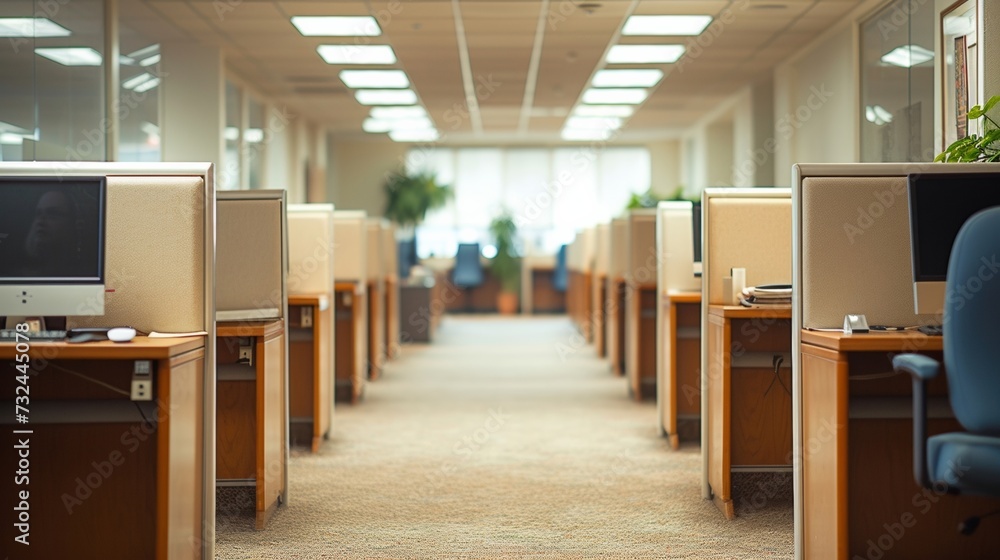 The corporate office is a sea of grey suits and cubicles, where routine ...