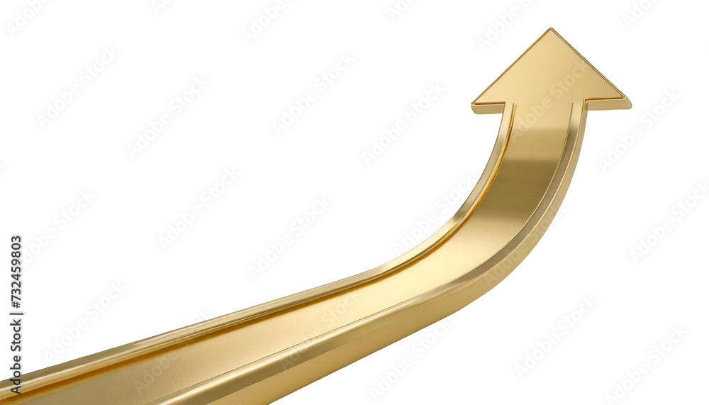 golden arrow isolated on transparent background, PNG golden Arrow Stock ...