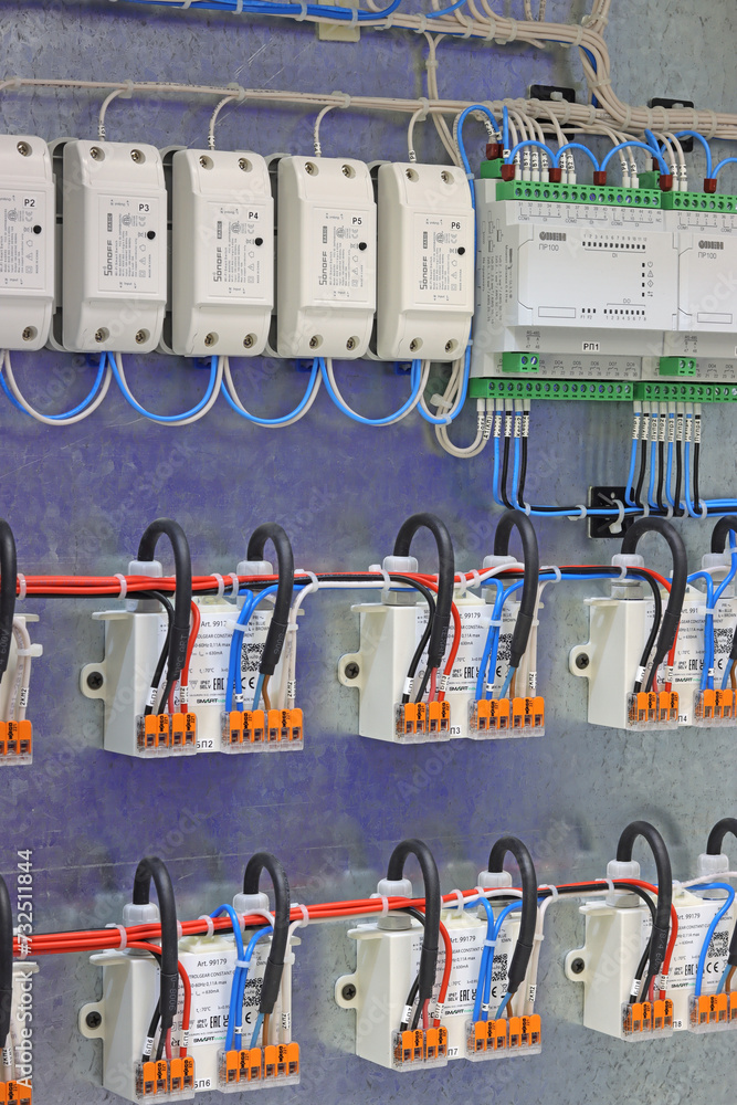 Current LED drivers for lighting control are installed in an electrical ...