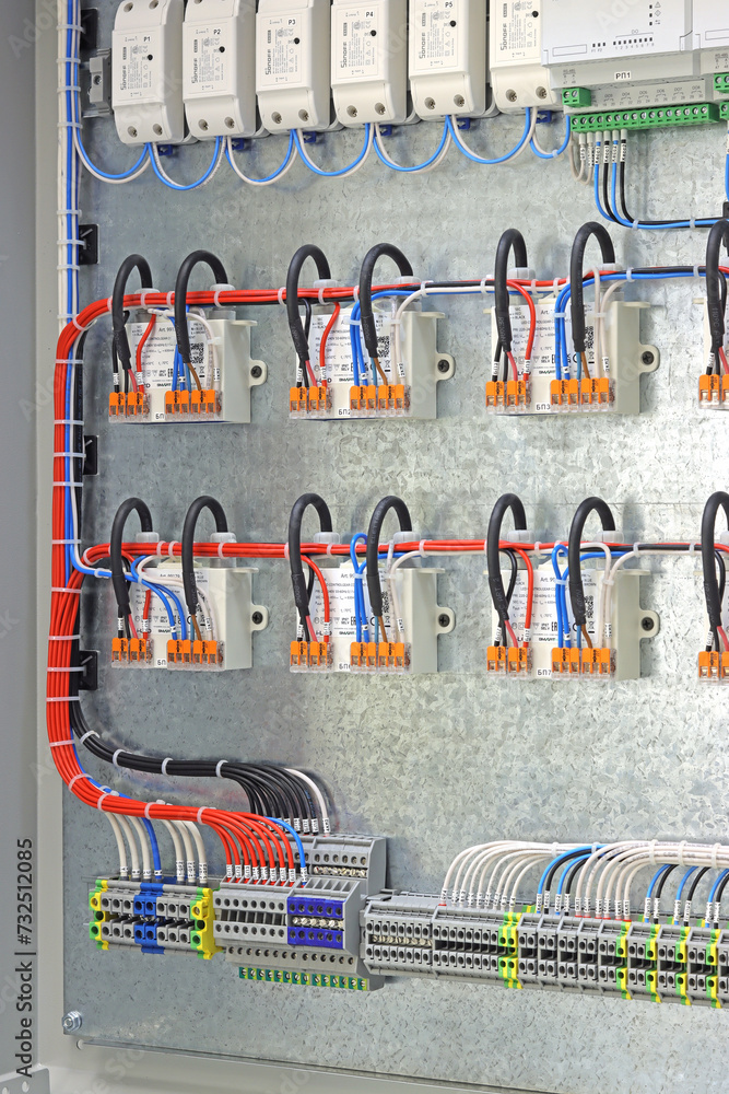 Current LED drivers for lighting control are installed in an electrical ...