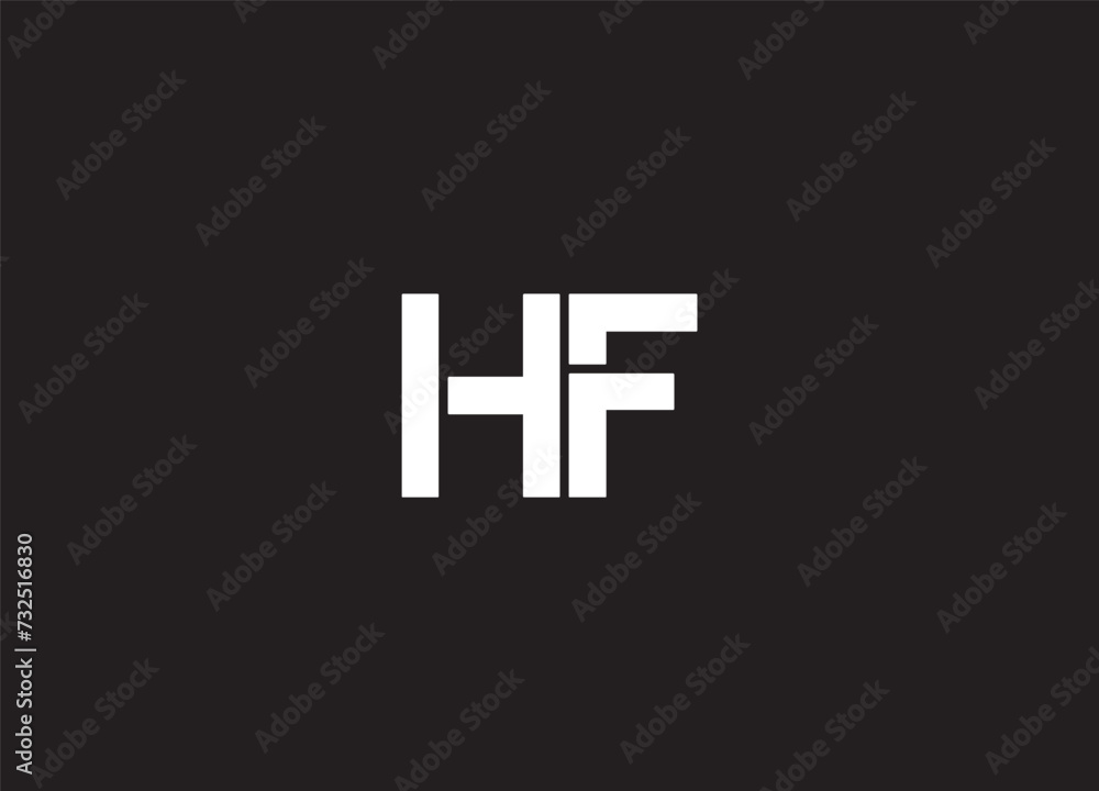 FH or HF font designs for logo and icons Stock Vector | Adobe Stock